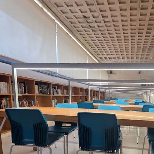 Iluminación De Una Biblioteca Iluminación De Centros Docentes